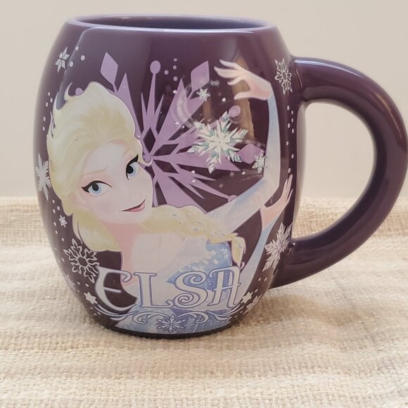 Disney | Dining | Frozen Elsa Anna Disney Purple Coffee Cup Mug | Poshmark